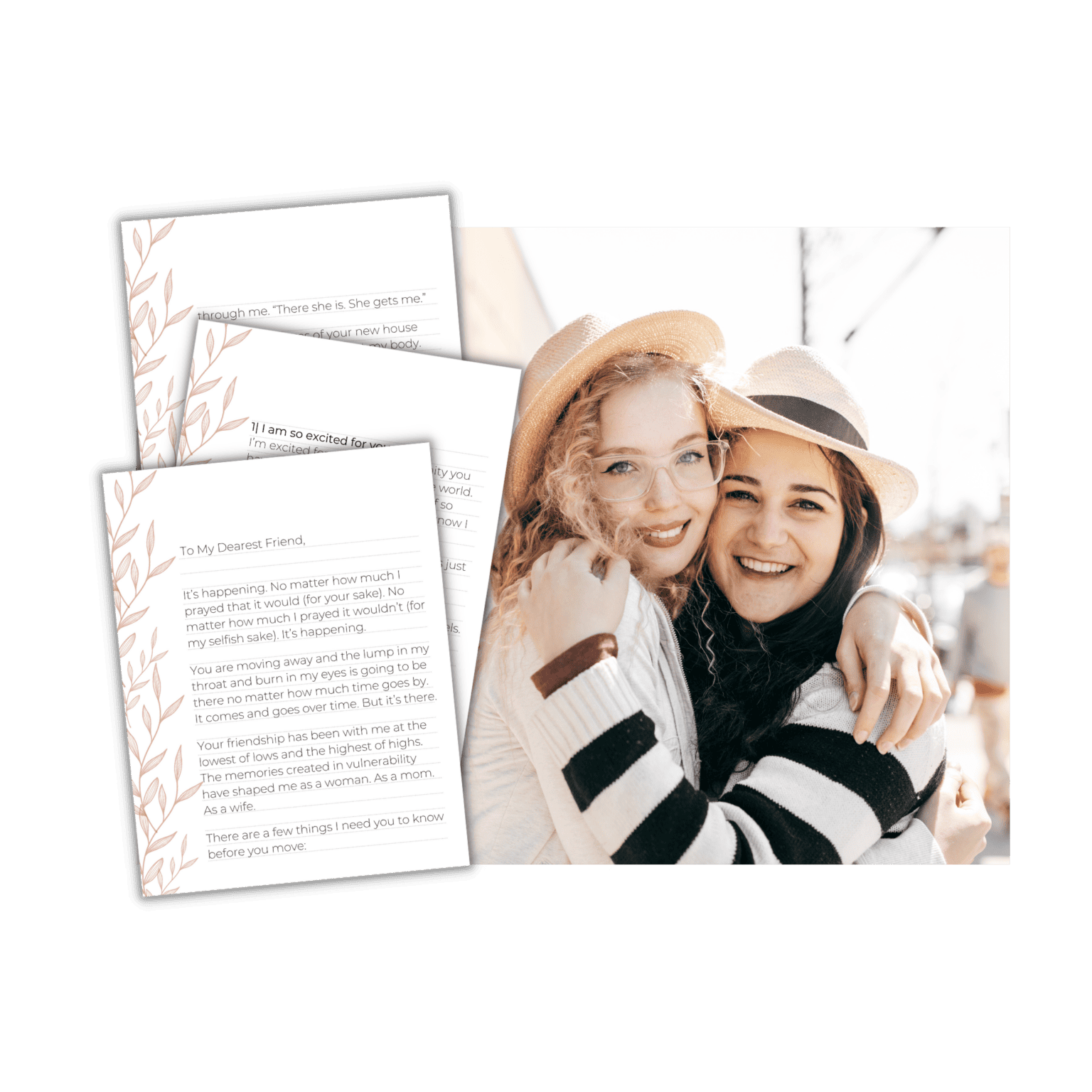 Best Friend Moving Away Letter - Just Homemaking